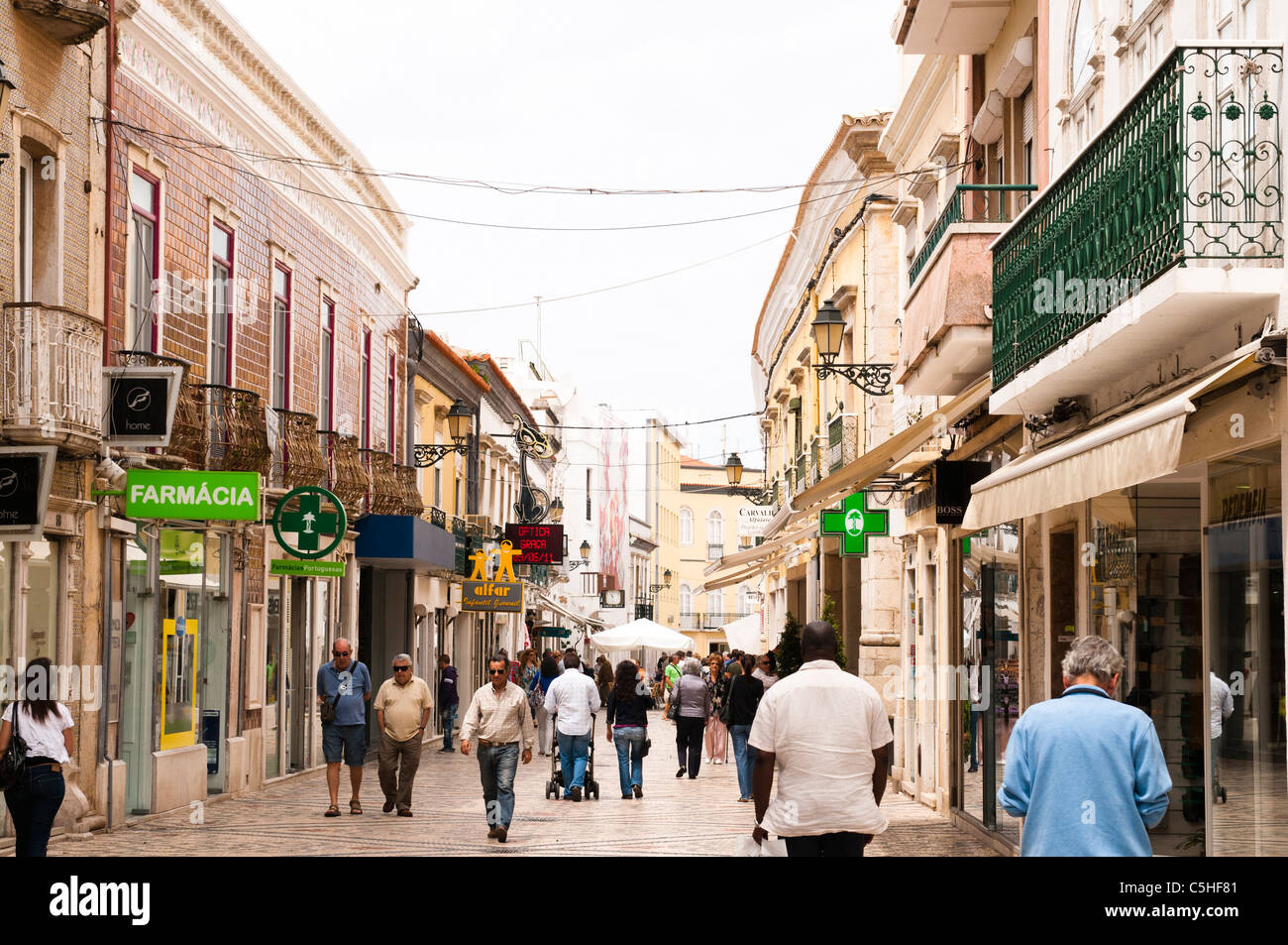 Faro town center, Algarve Portugal Stock Photo - Alamy