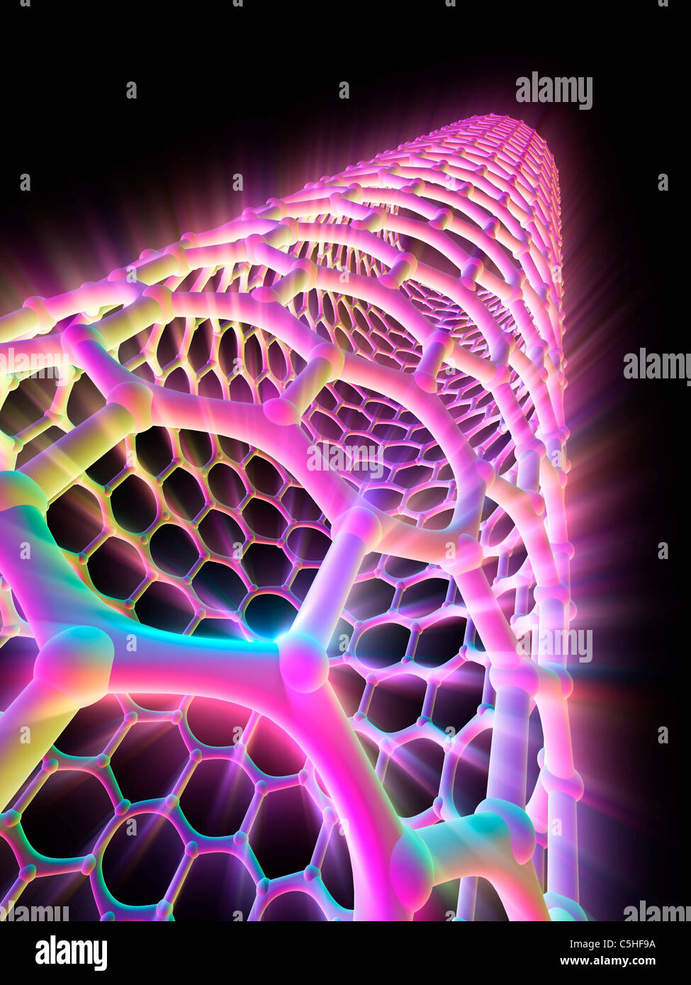 Carbon Nanotube Molecular Structure, High Resolution Stock Photography ...