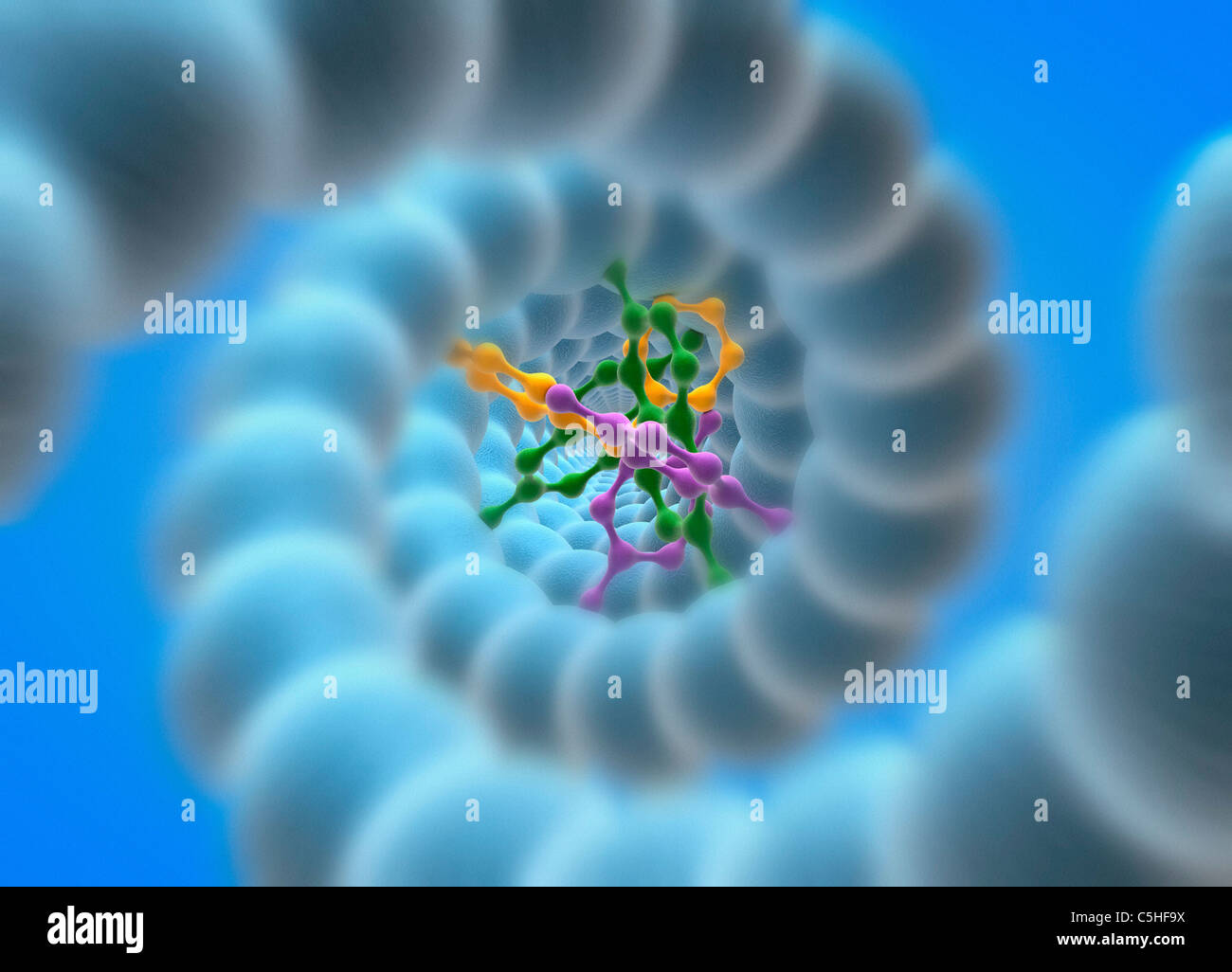 Double helix structure of the dna molecule hi-res stock photography and ...