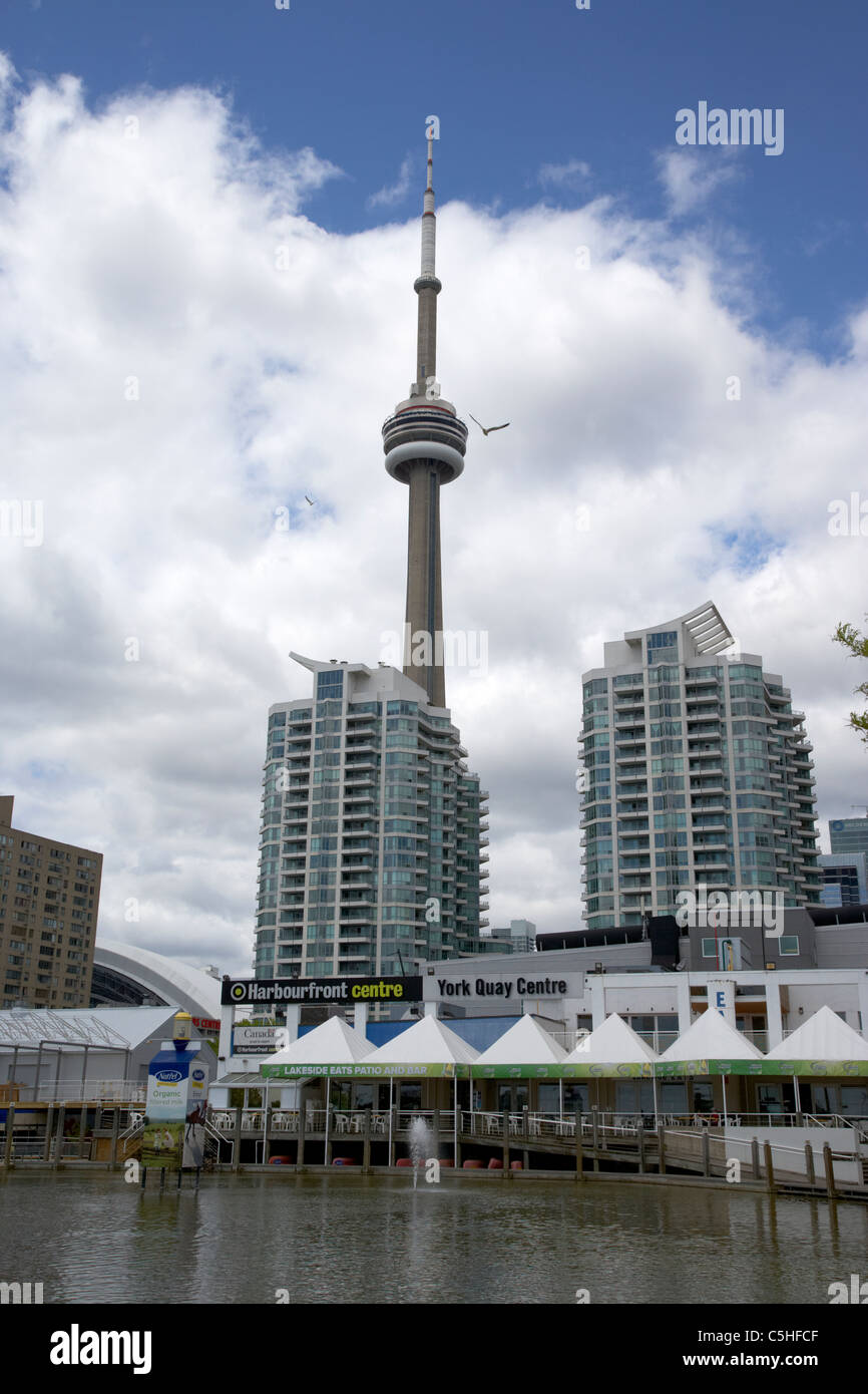 the harbourfront centre york quay centre apartment buildings and CN ...