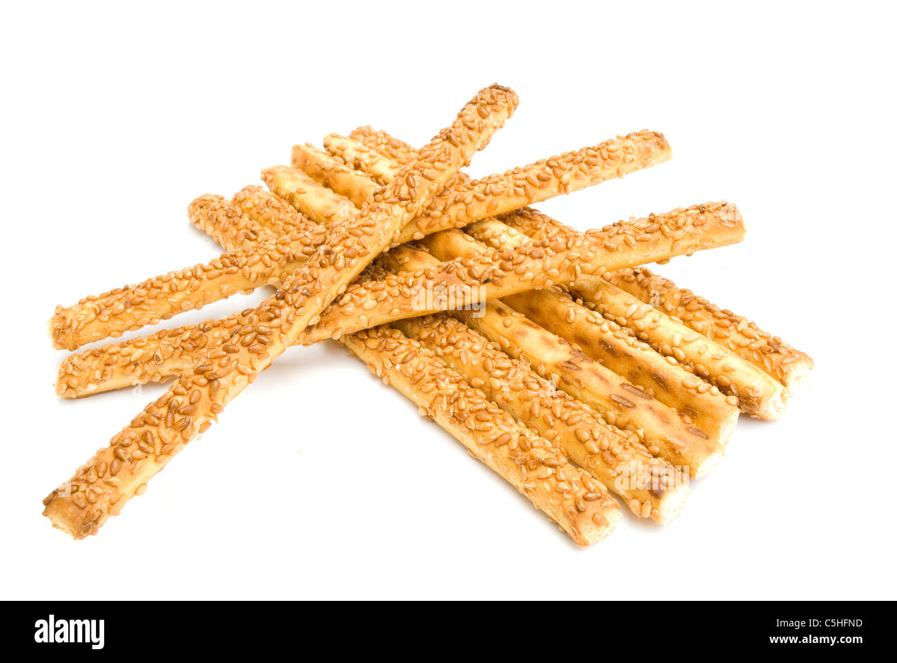 salty sticks isolated on white background Stock Photo - Alamy