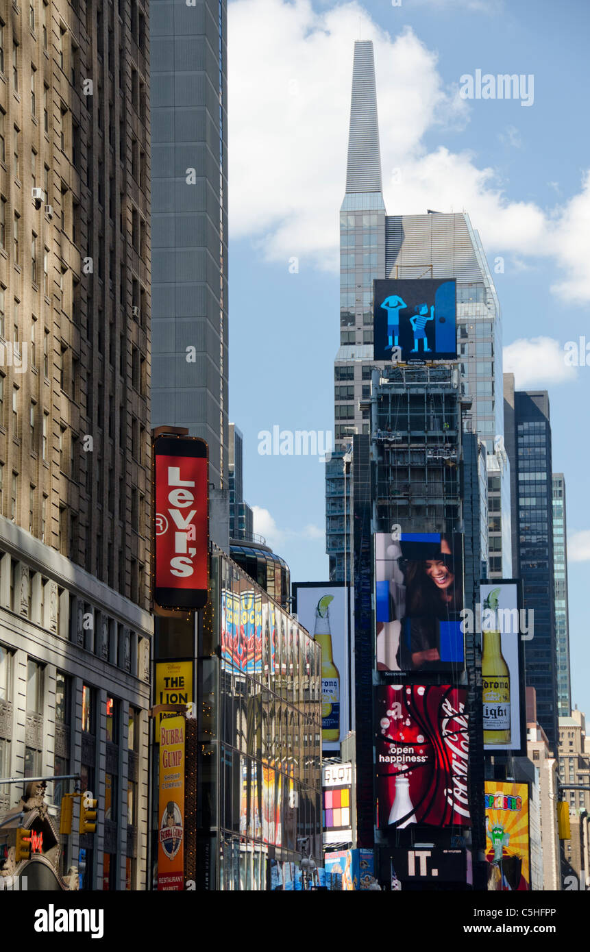 New York, New York City, downtown Times Square Stock Photo - Alamy