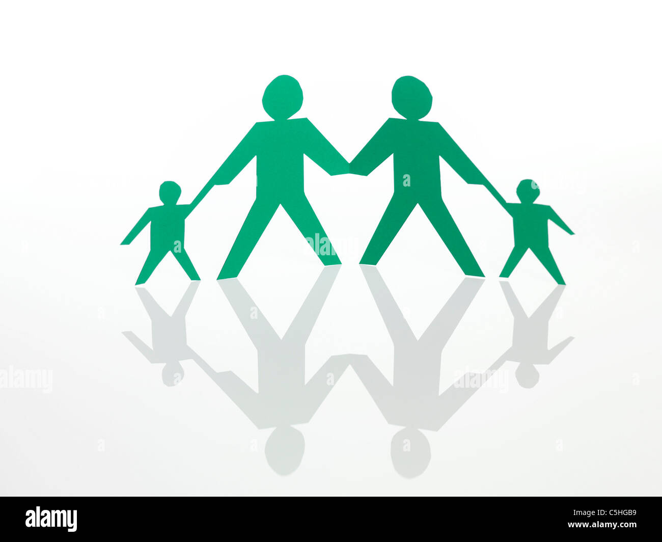 Paper chain family Stock Photo - Alamy