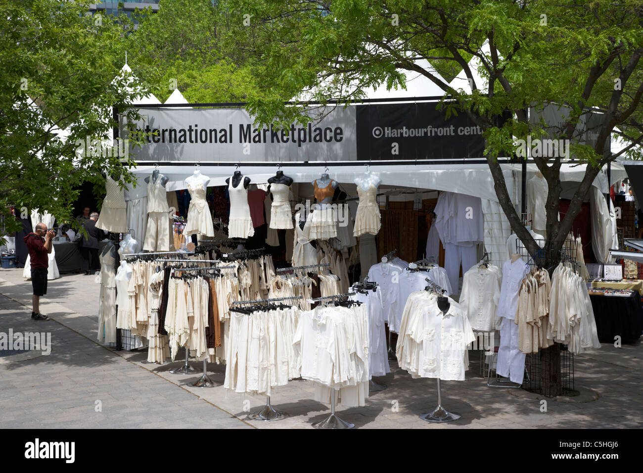international marketplace stalls at the harbourfront centre toronto ...