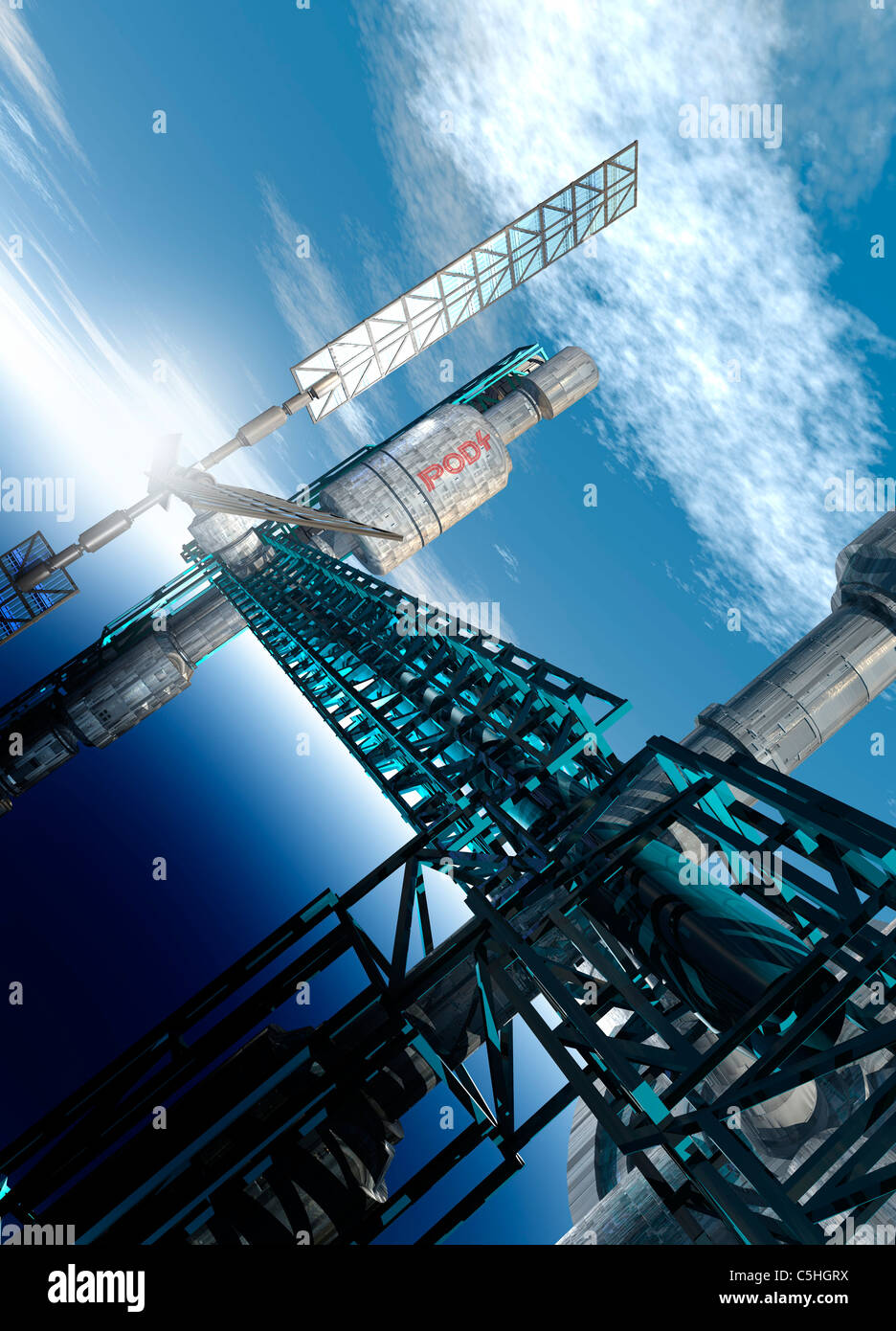 Space station, artwork Stock Photo - Alamy