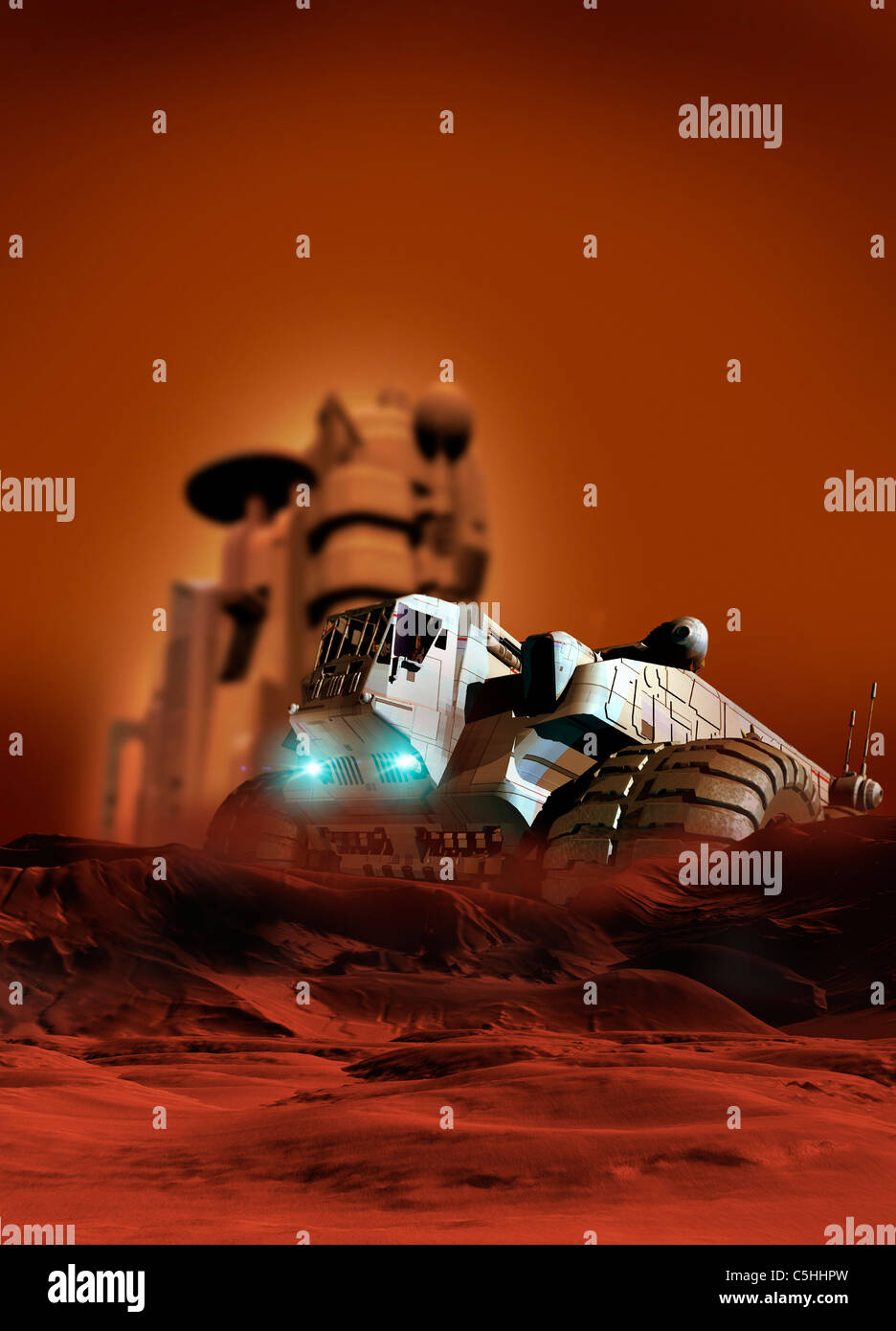 Mars exploration, artwork Stock Photo - Alamy