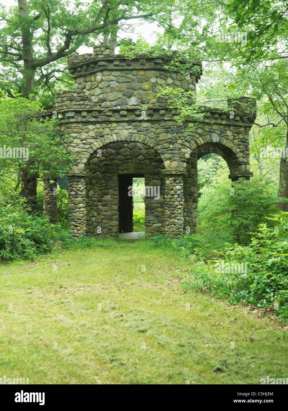 folly in woods Stock Photo - Alamy