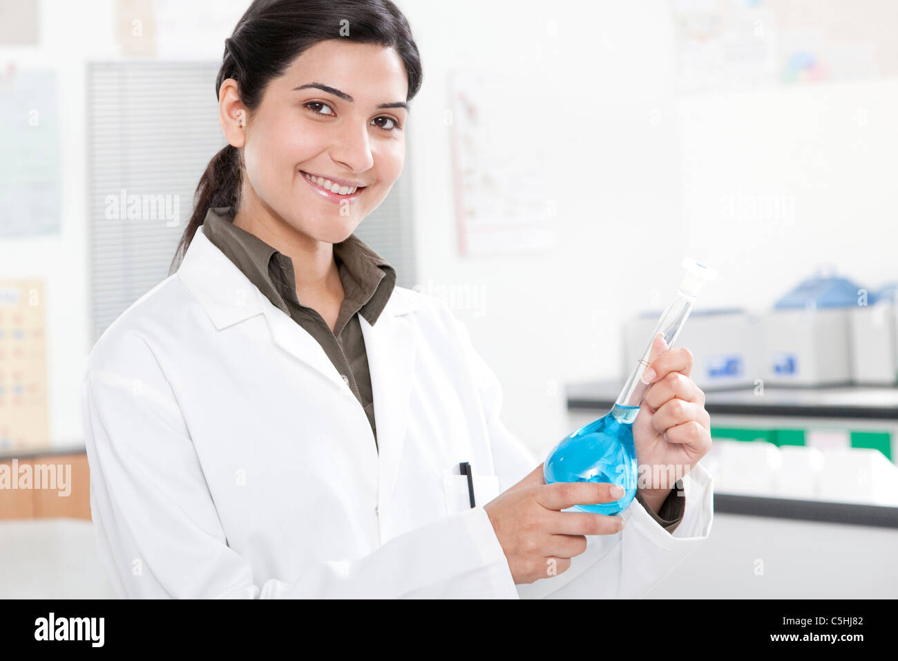 School science teacher Stock Photo - Alamy