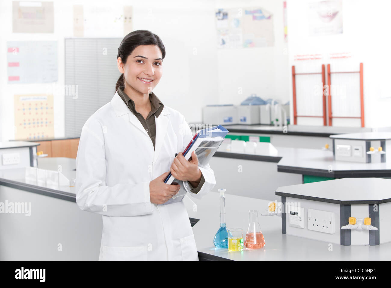 School science teacher Stock Photo - Alamy