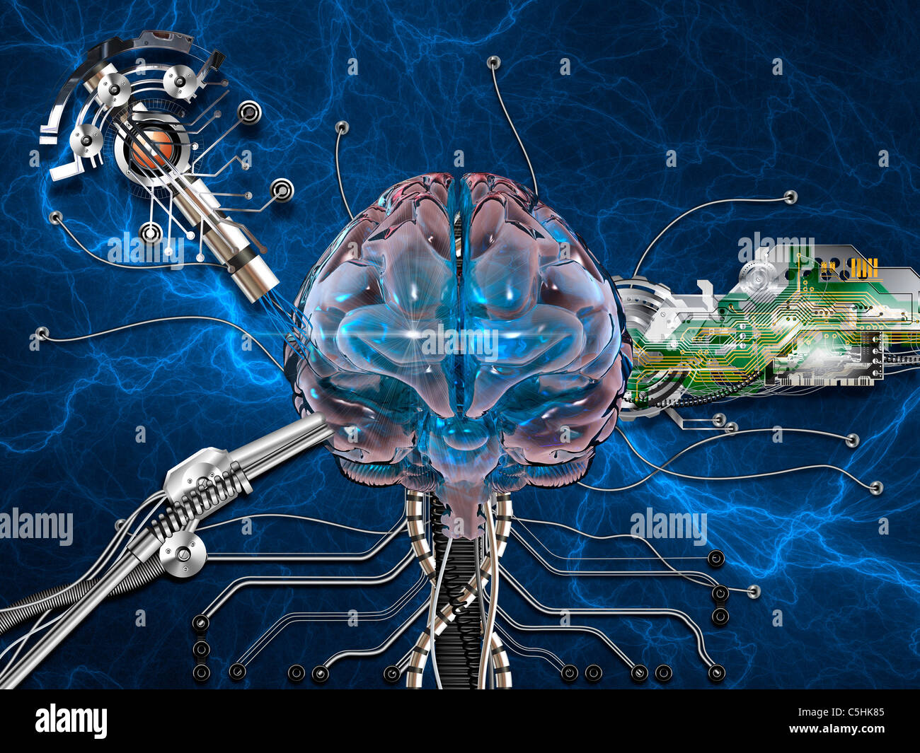 Brain research, conceptual artwork Stock Photo - Alamy