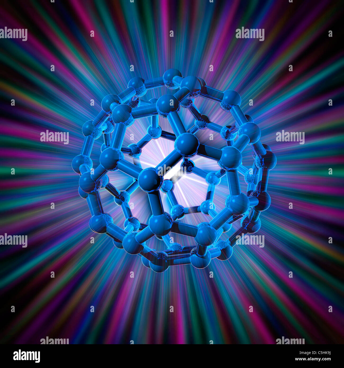 Buckyball molecule, artwork Stock Photo - Alamy