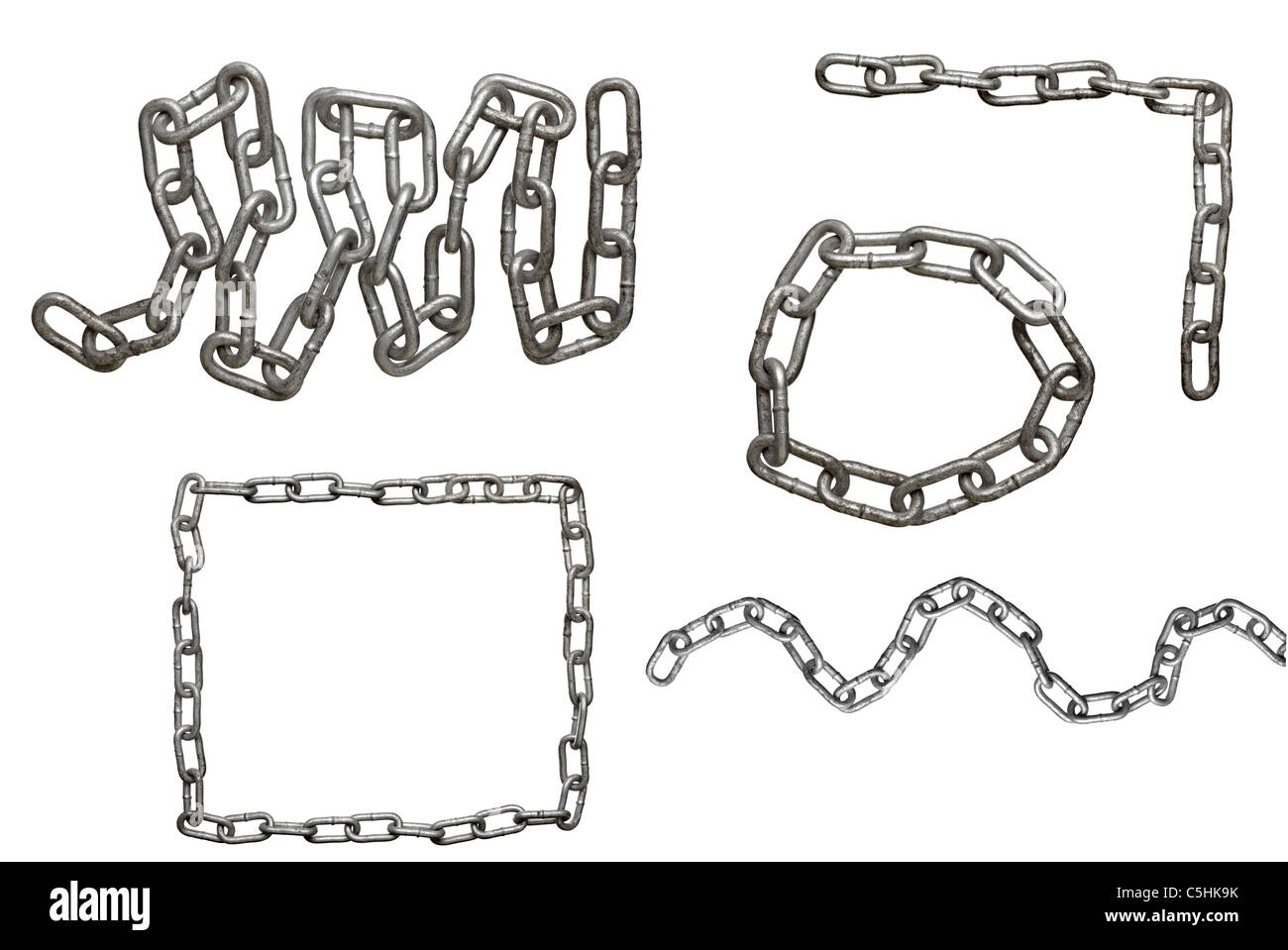 Broken shackle and chain Cut Out Stock Images & Pictures - Alamy