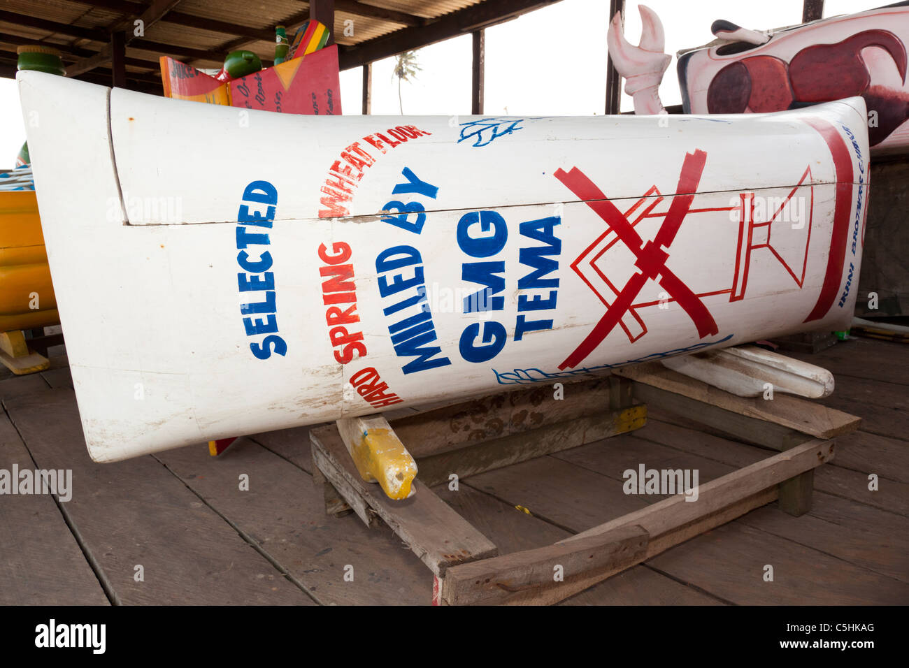 A coffin shaped like a sack of flour. Accra, Ghana Stock Photo - Alamy
