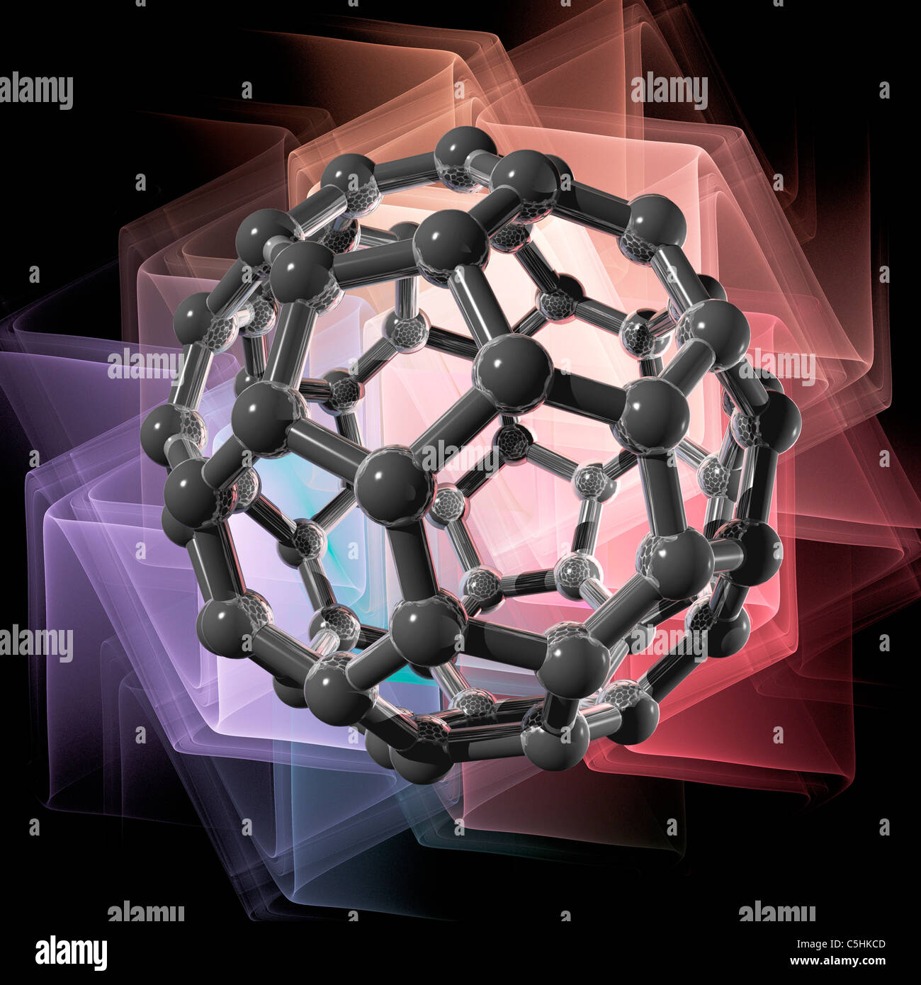 Buckyball molecule, artwork Stock Photo - Alamy