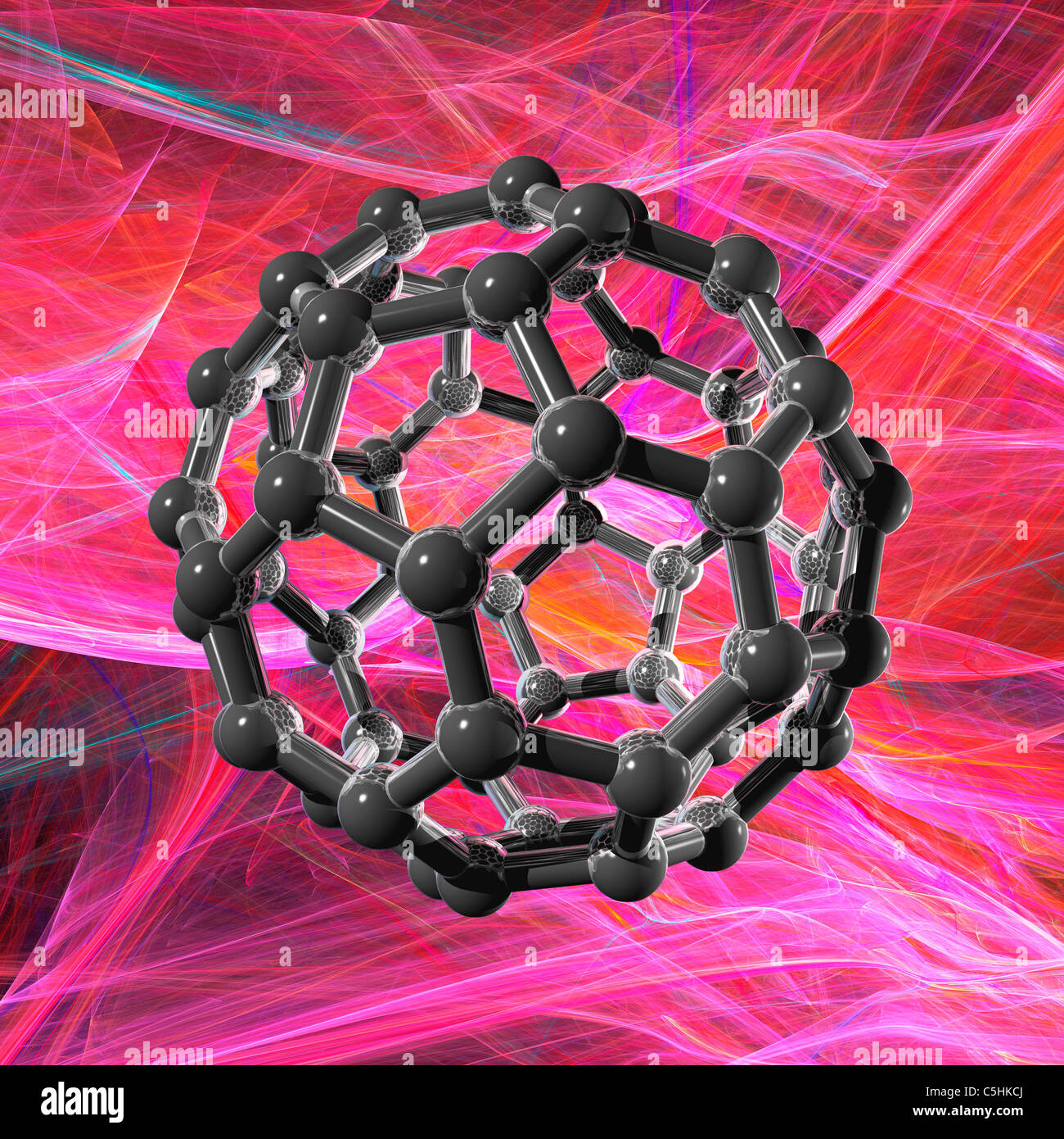 Buckyball molecule, artwork Stock Photo - Alamy