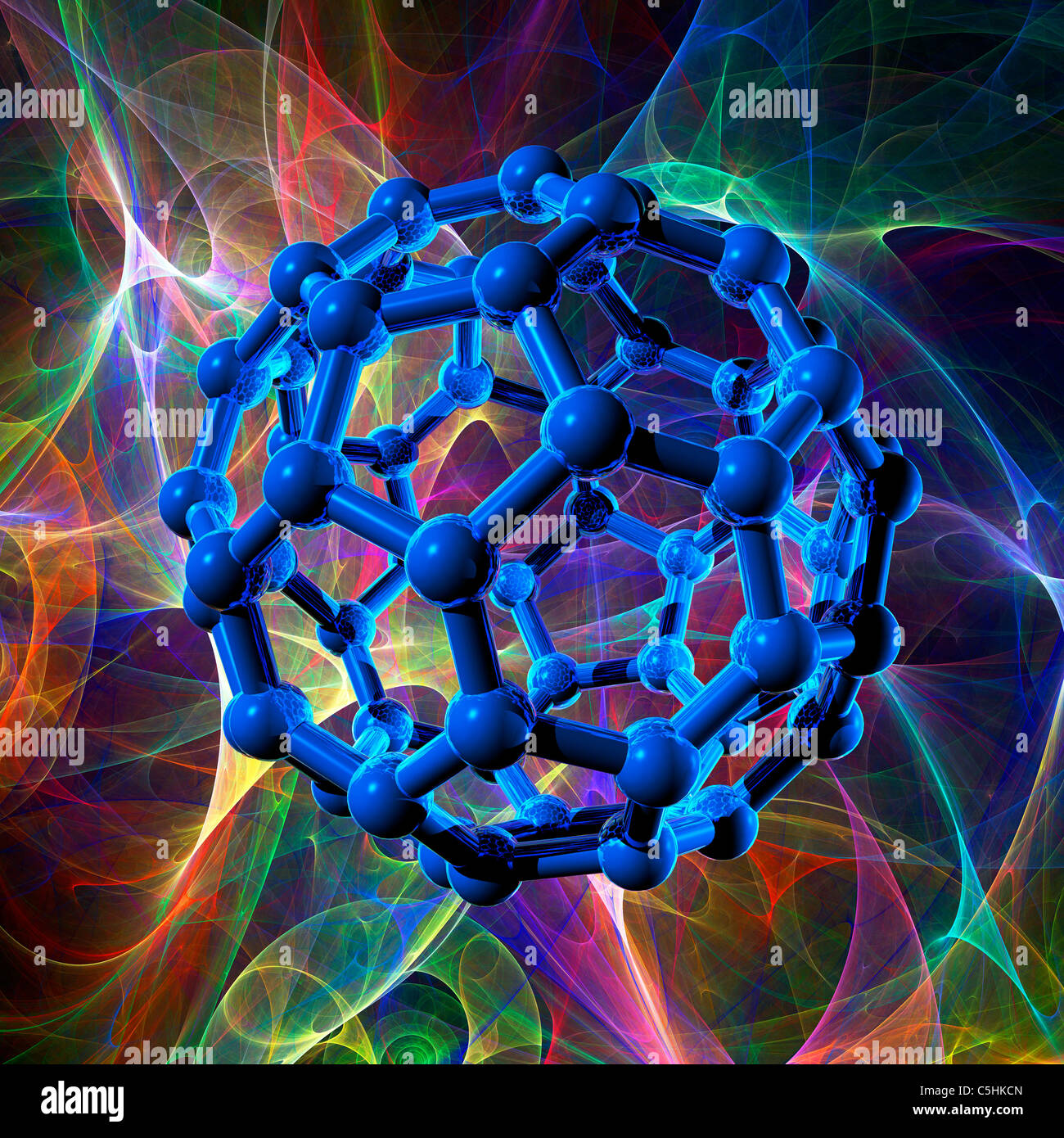 Buckyball molecule, artwork Stock Photo - Alamy
