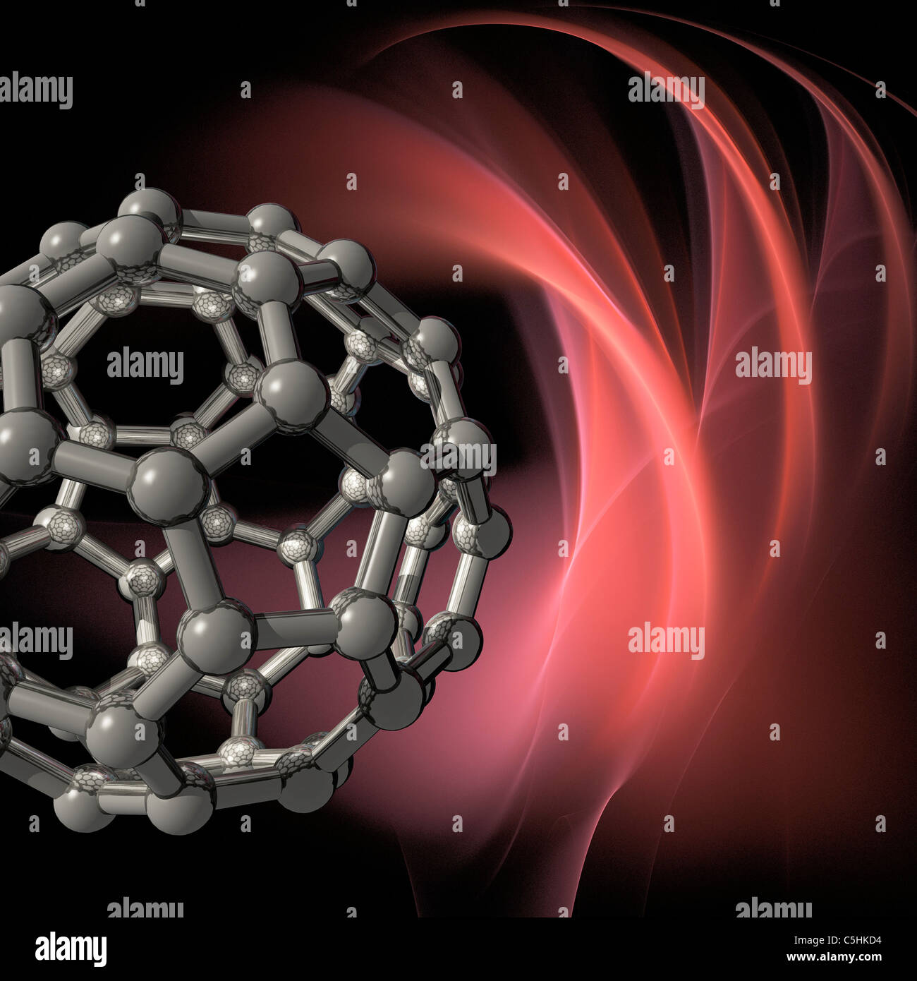 Buckyball molecule, artwork Stock Photo - Alamy