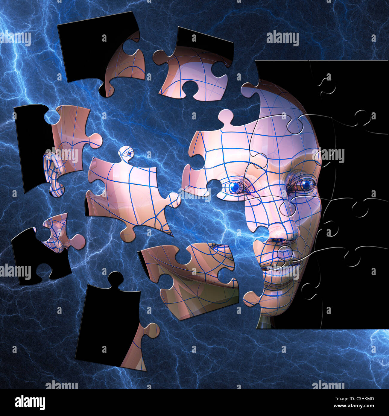 Artificial intelligence research, artwork Stock Photo - Alamy