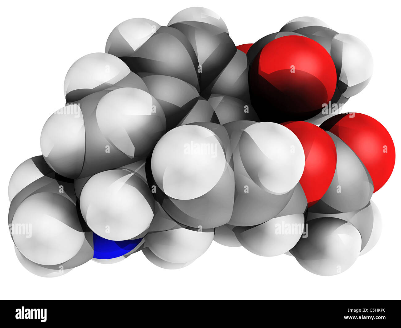 Heroin, molecular model Stock Photo - Alamy