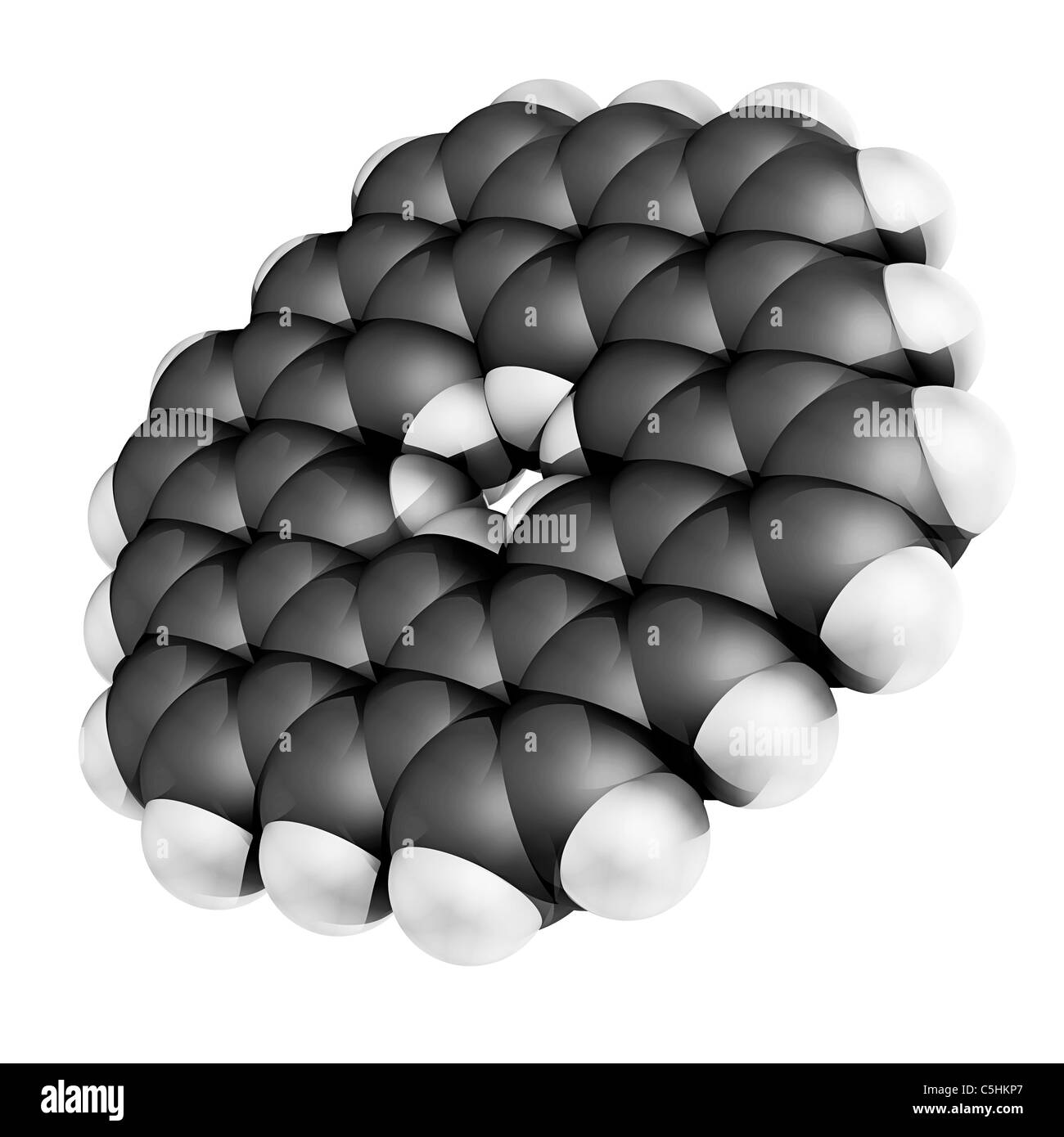Kekulene hydrocarbon molecule Stock Photo - Alamy
