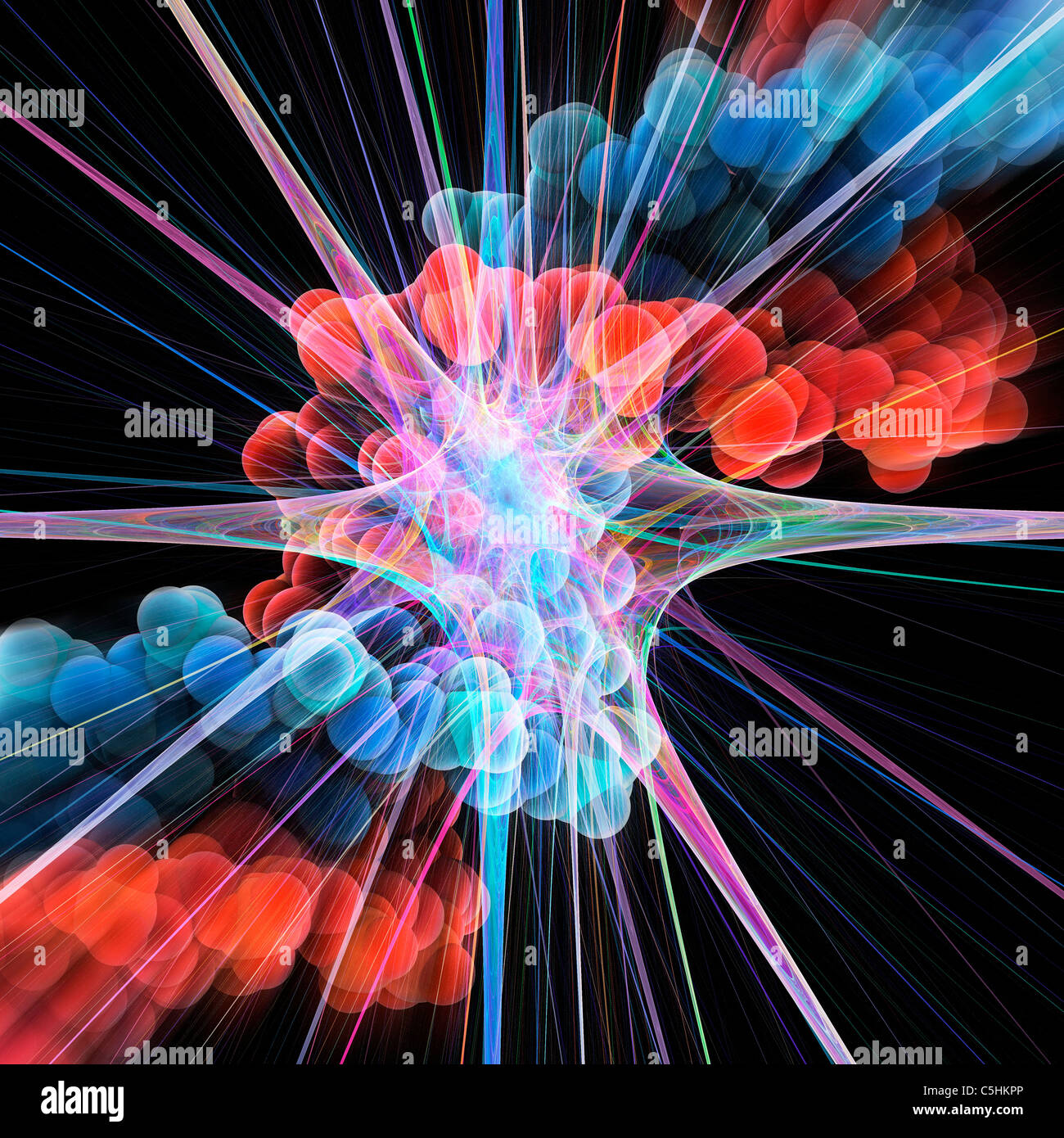 Nerve cell and DNA, artwork Stock Photo - Alamy