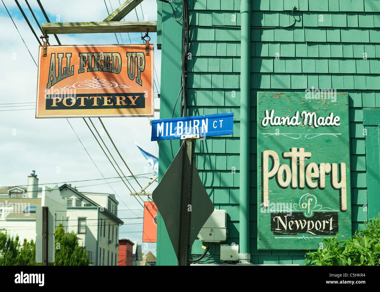 street signs at pottery Stock Photo - Alamy