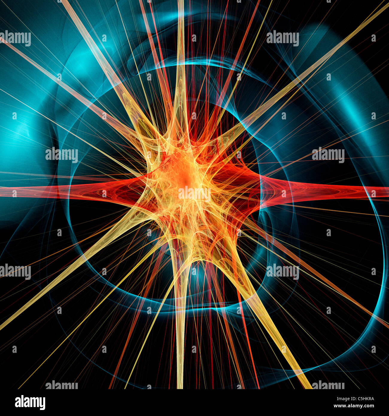 Nerve cell, artwork Stock Photo - Alamy