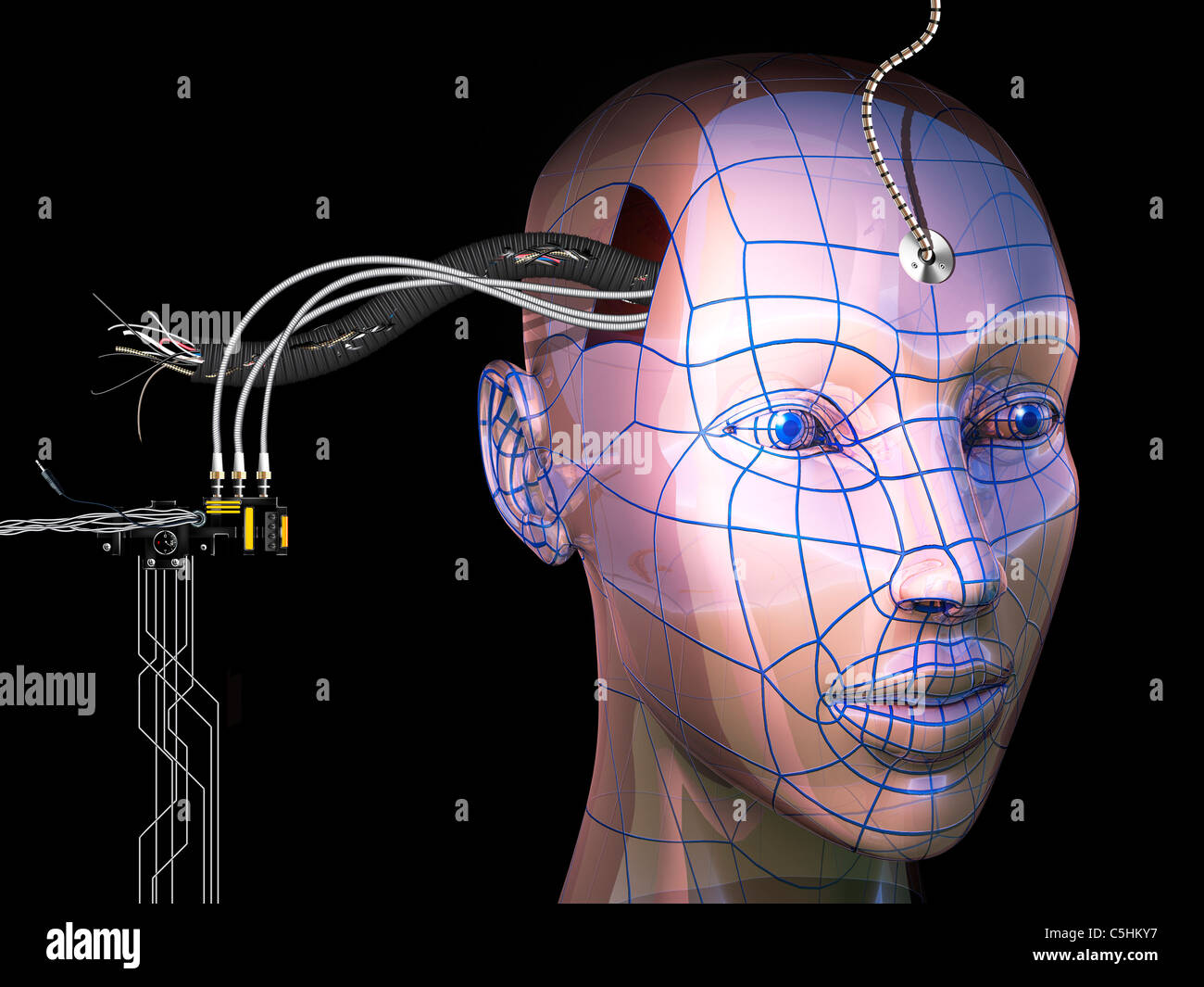 Artificial intelligence, artwork Stock Photo - Alamy