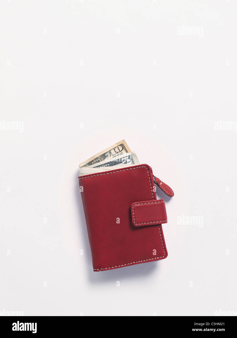 red wallet with cash Stock Photo - Alamy