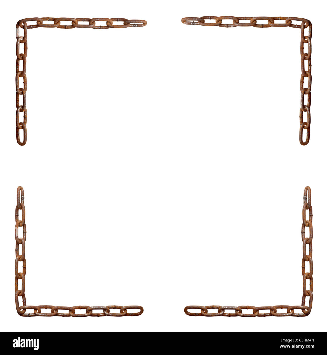 Broken shackle and chain Cut Out Stock Images & Pictures - Alamy