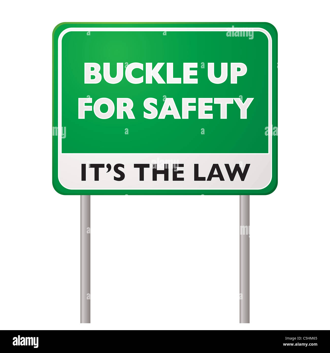 Buckle Up Caution Signs
