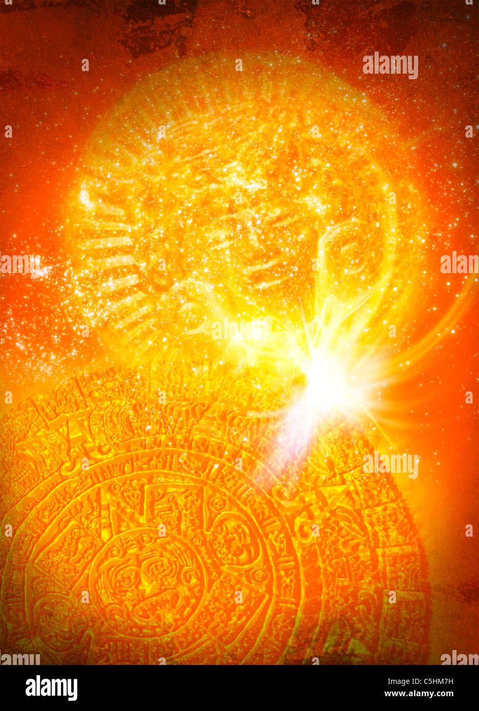 Aztec calendar stone hi-res stock photography and images - Alamy