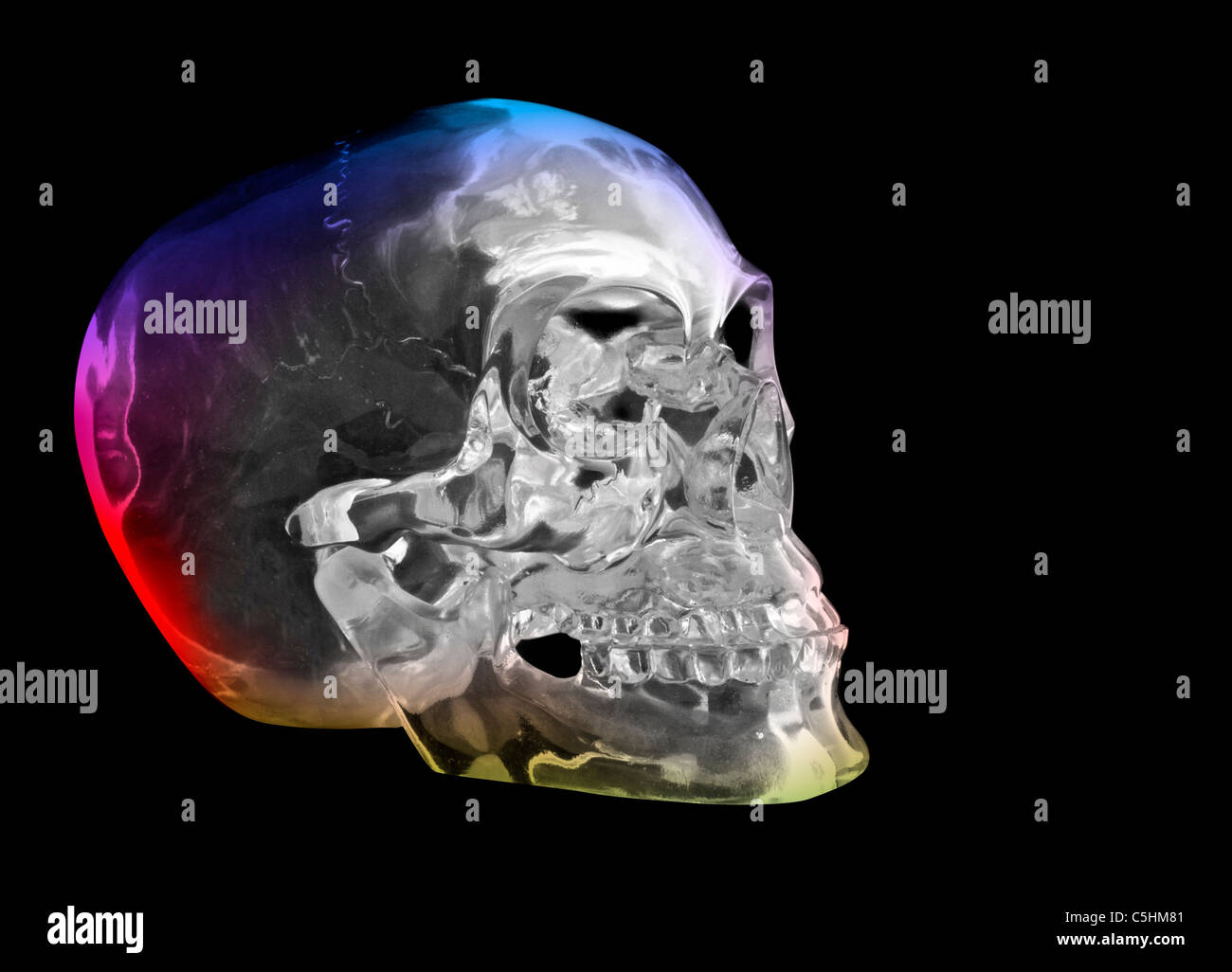 Crystal skull, artwork Stock Photo - Alamy