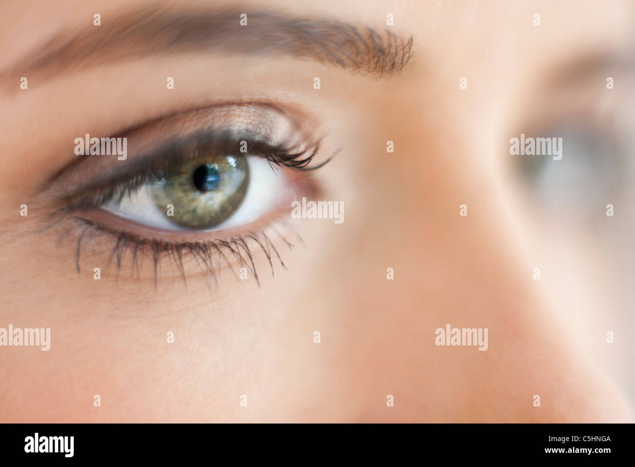 Teenage girl's eye Stock Photo - Alamy