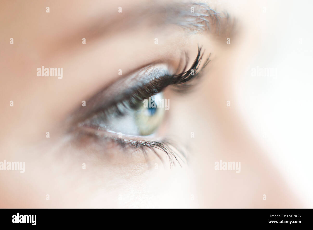 Teenage girl's eye Stock Photo - Alamy