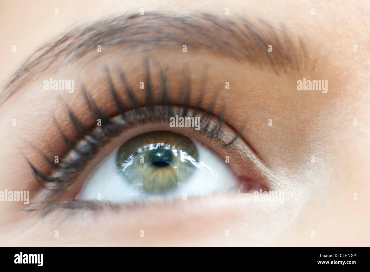 Teenage girl's eye Stock Photo - Alamy