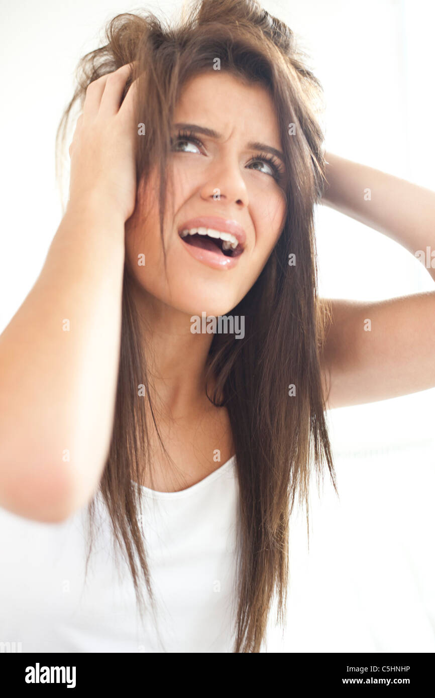 Bad hair day Stock Photo - Alamy
