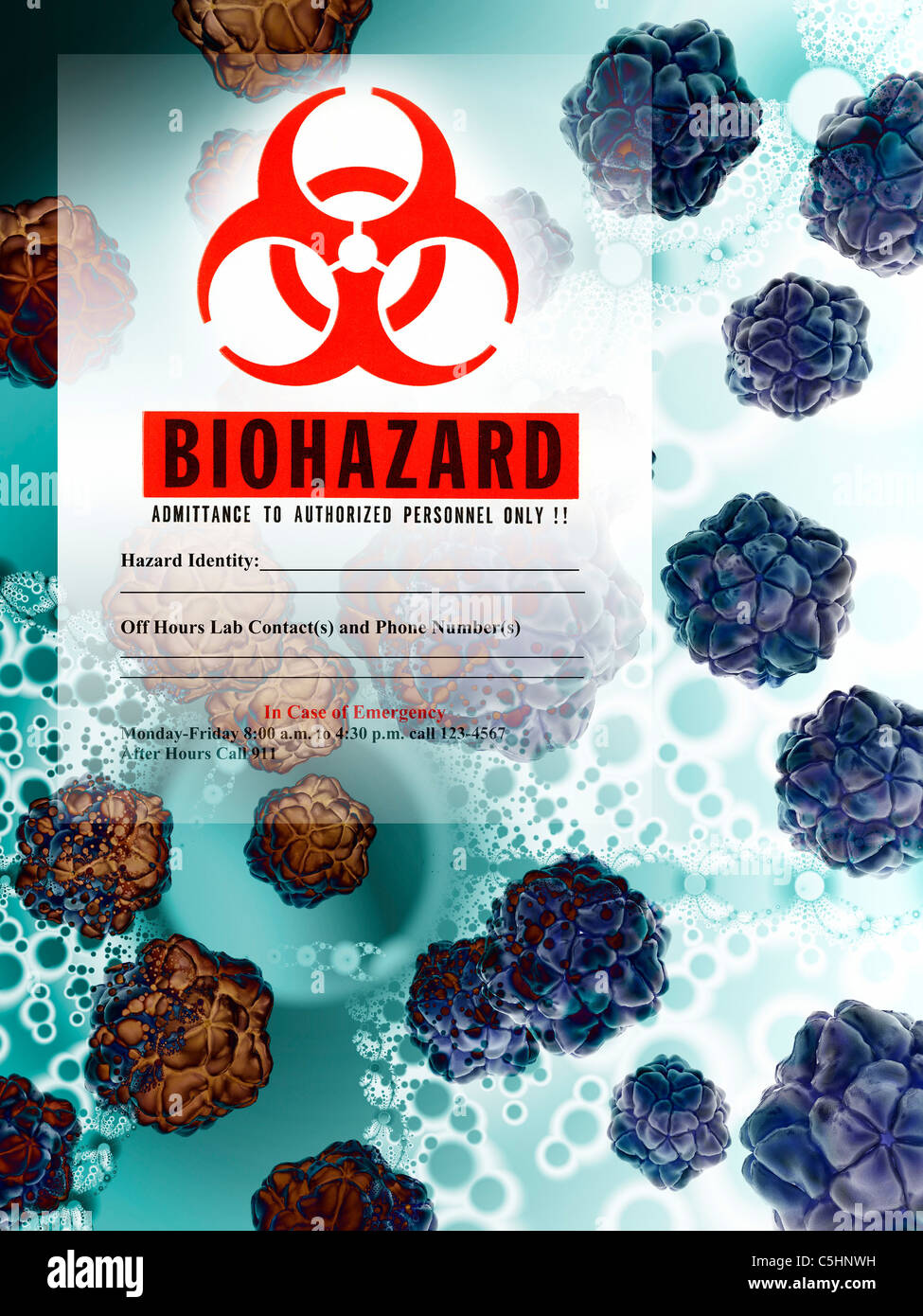 Biohazard, conceptual artwork Stock Photo - Alamy