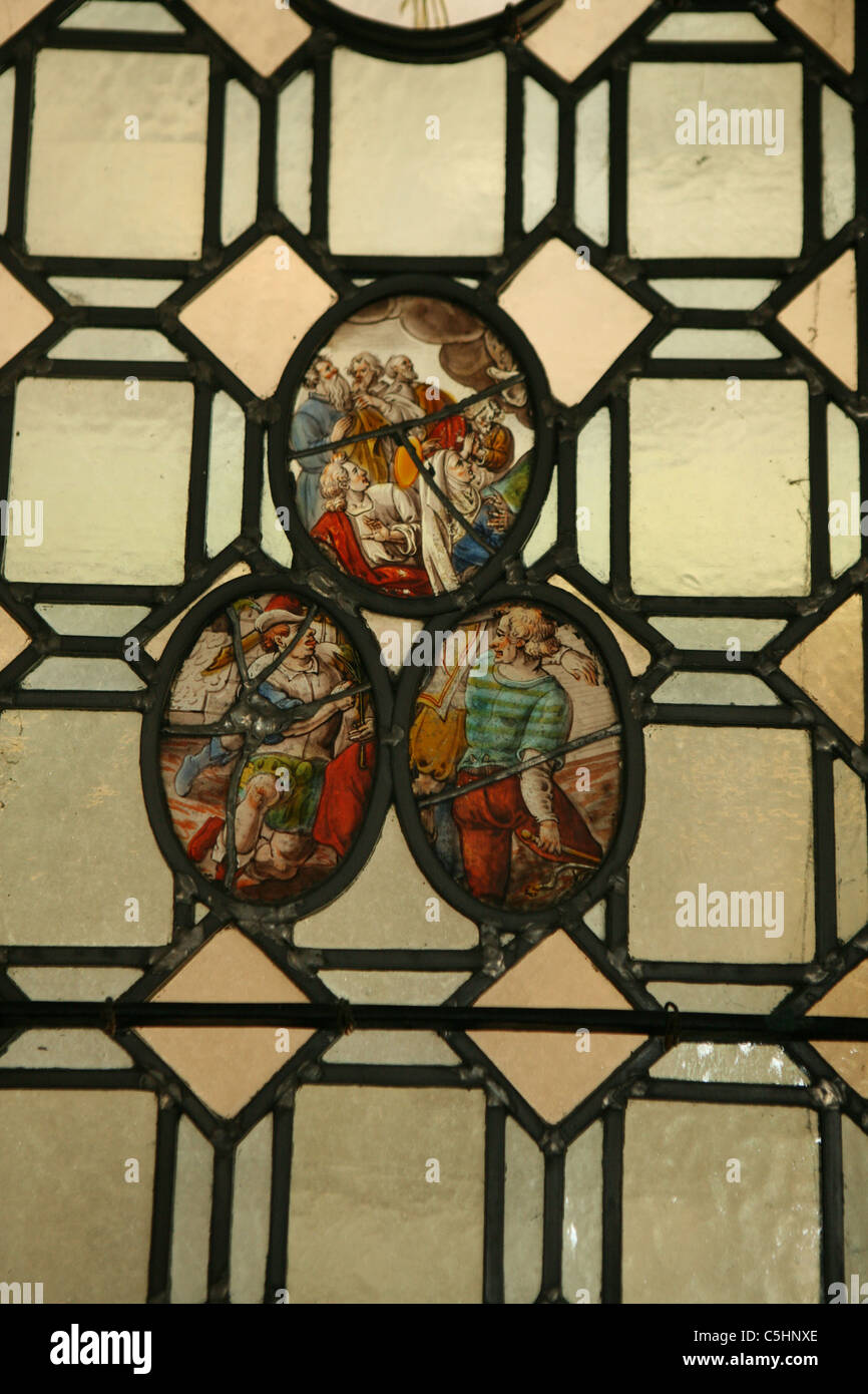 Medieval stained glass windows Stock Photo - Alamy