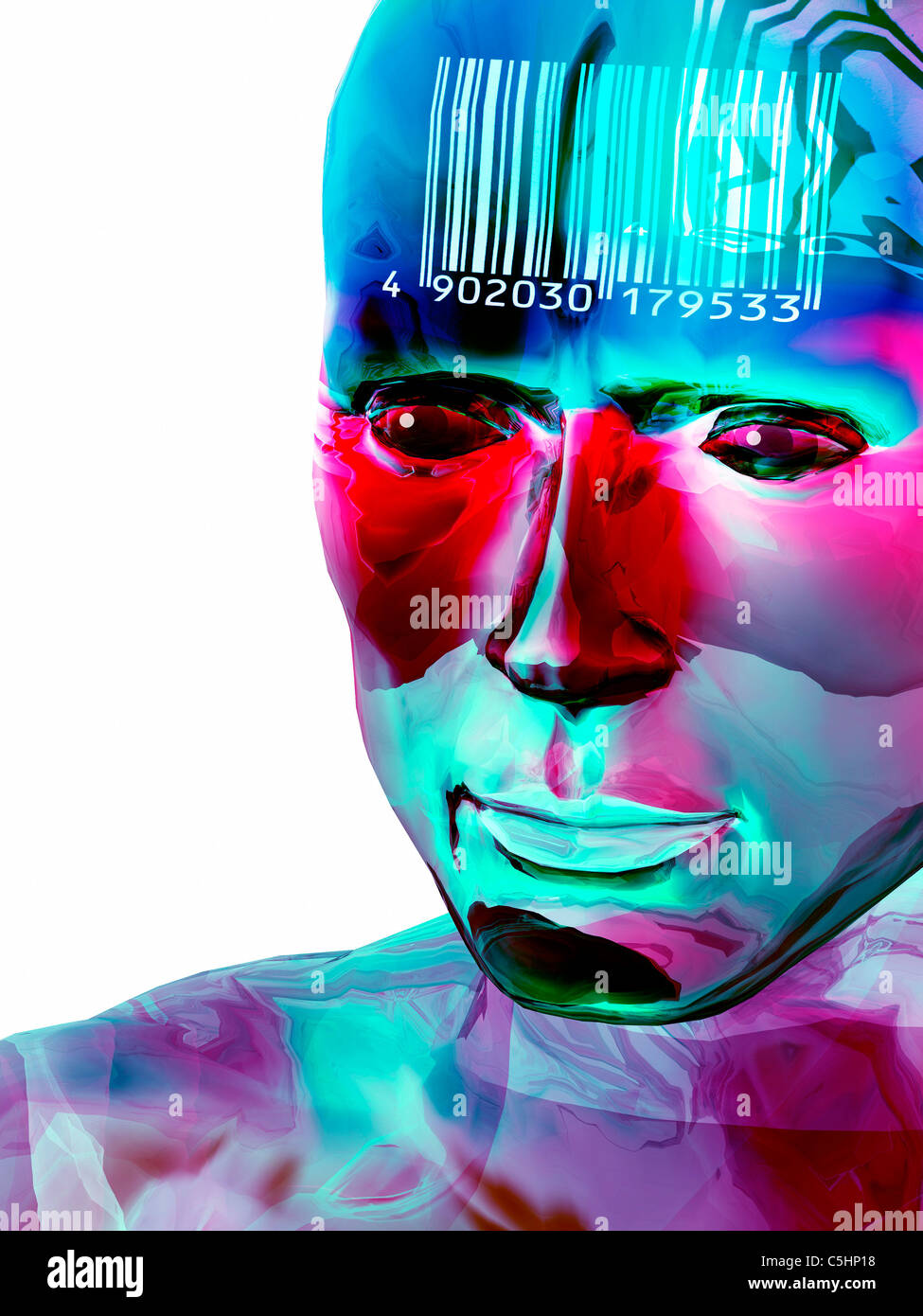 Robot and barcode hi-res stock photography and images - Alamy