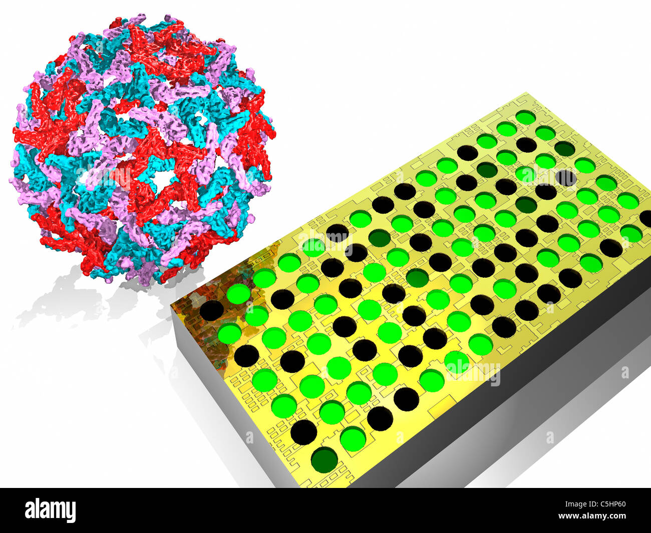 Virus research, artwork Stock Photo - Alamy