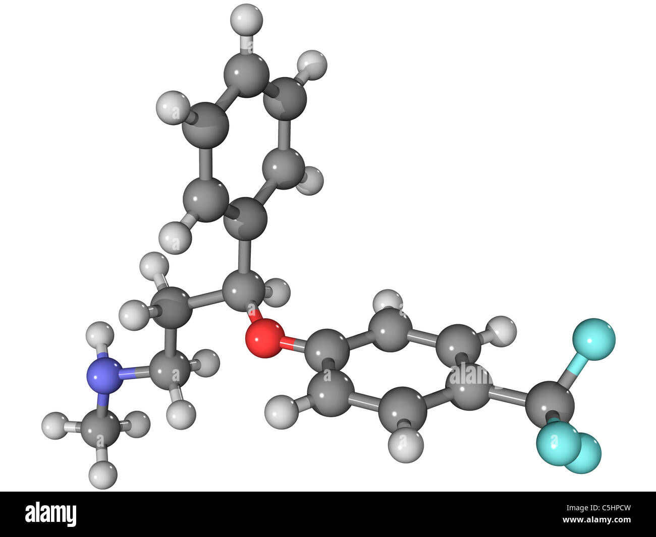 Fluoxetine antidepressant drug molecule hi-res stock photography and ...