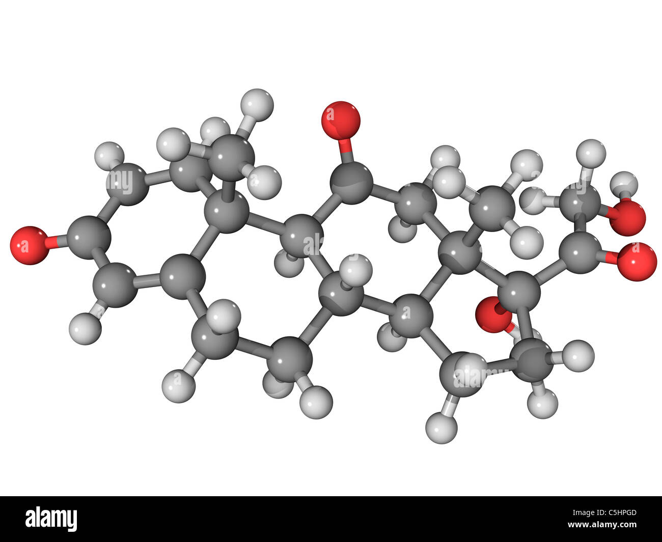 Prednisone corticosteroid drug molecule Stock Photo - Alamy