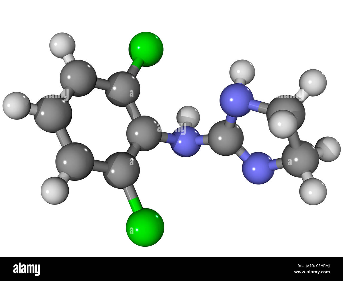 Clonidine drug molecule Stock Photo - Alamy