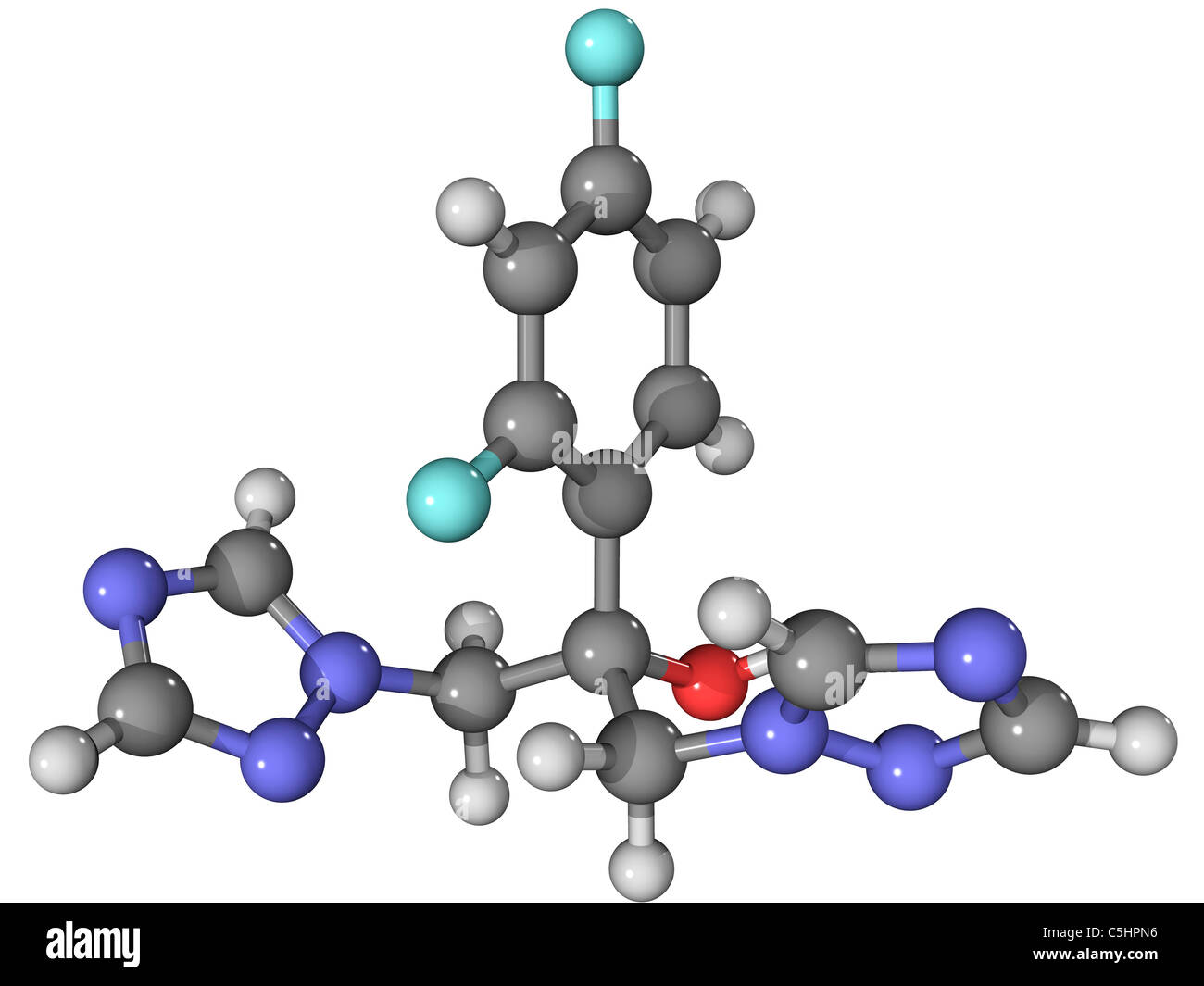 Fluconazole anti-fungal drug molecule Stock Photo - Alamy