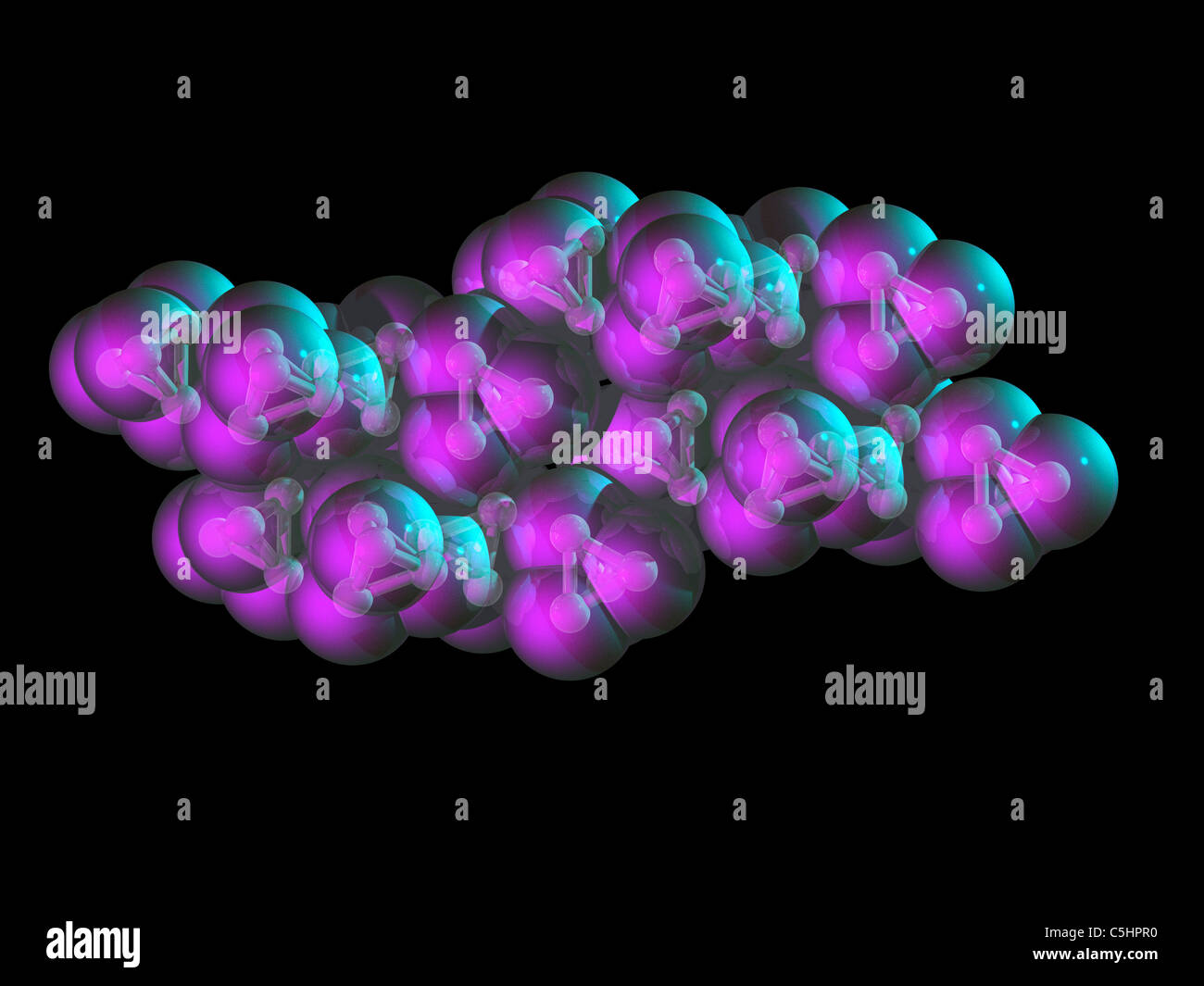 Atoms crystal structure hi-res stock photography and images - Alamy