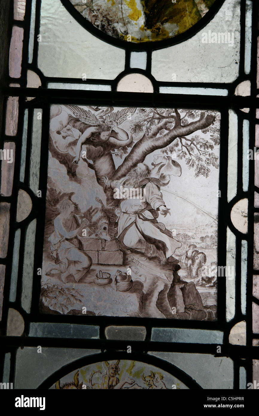 Medieval stained glass windows Stock Photo - Alamy