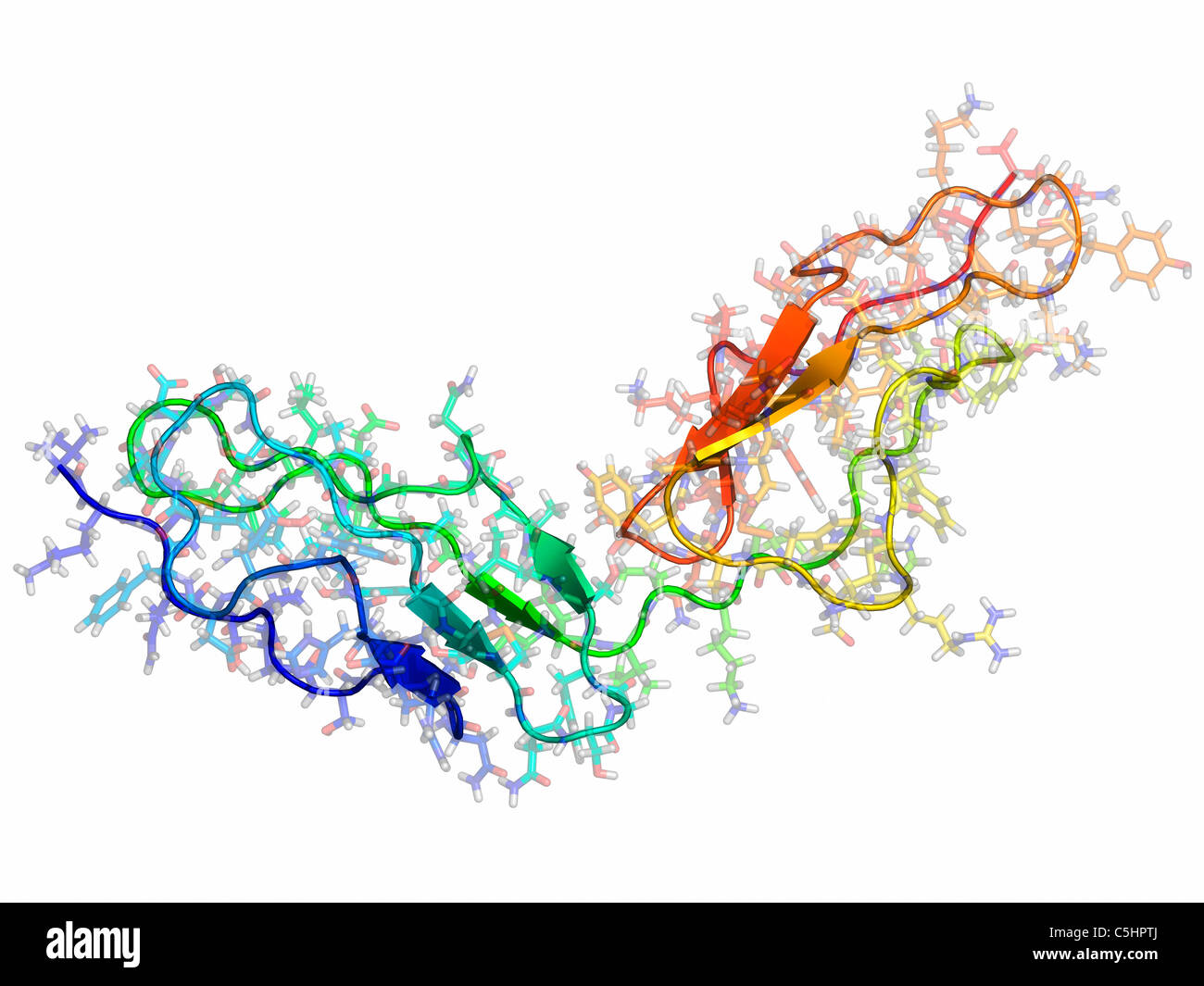 Vaccinia virus complement control protein Stock Photo - Alamy