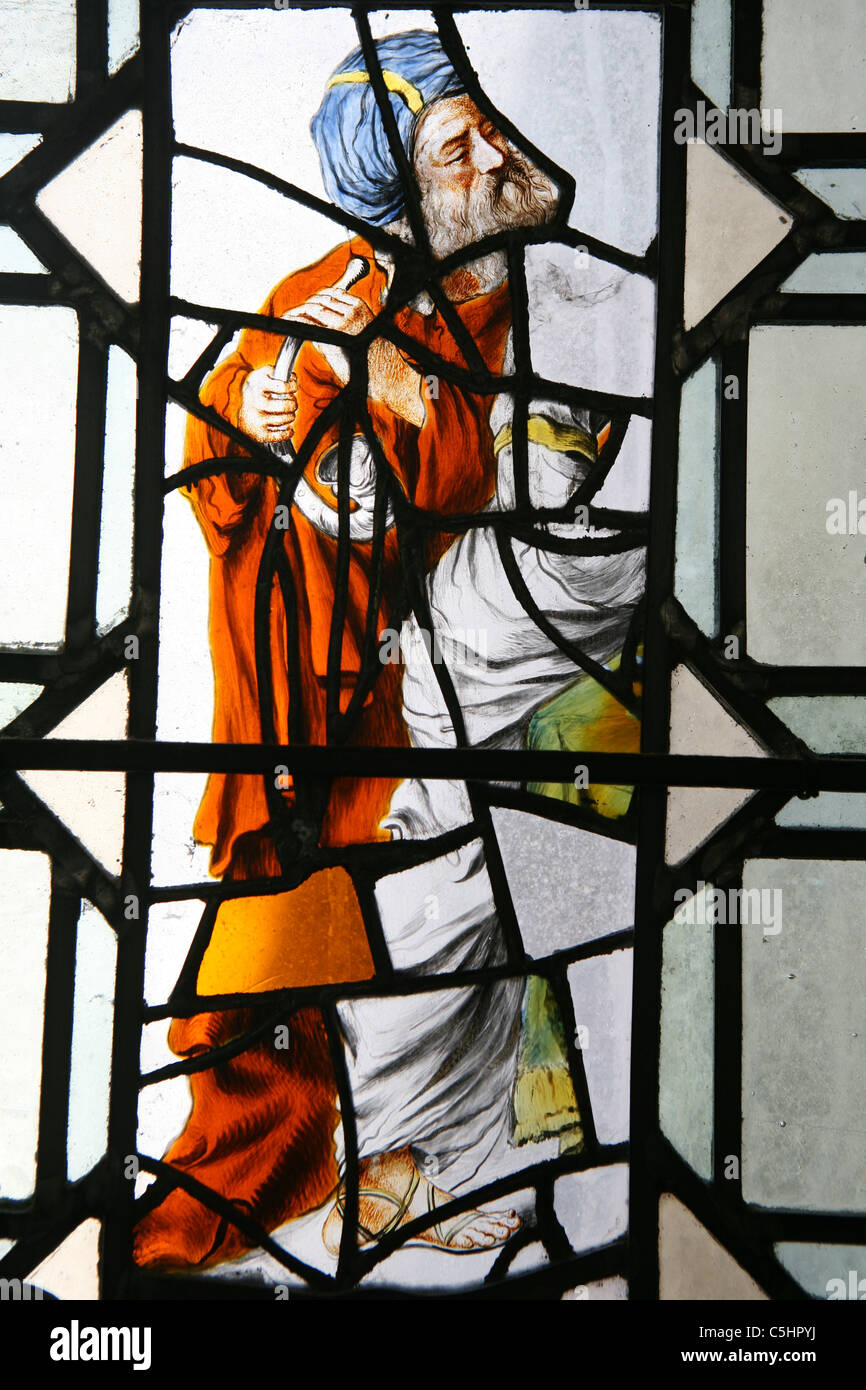 Medieval stained glass windows Stock Photo - Alamy