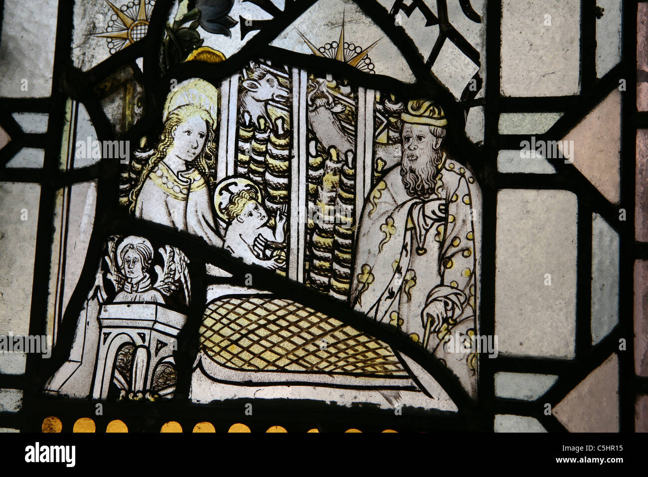 Medieval stained glass windows Stock Photo - Alamy